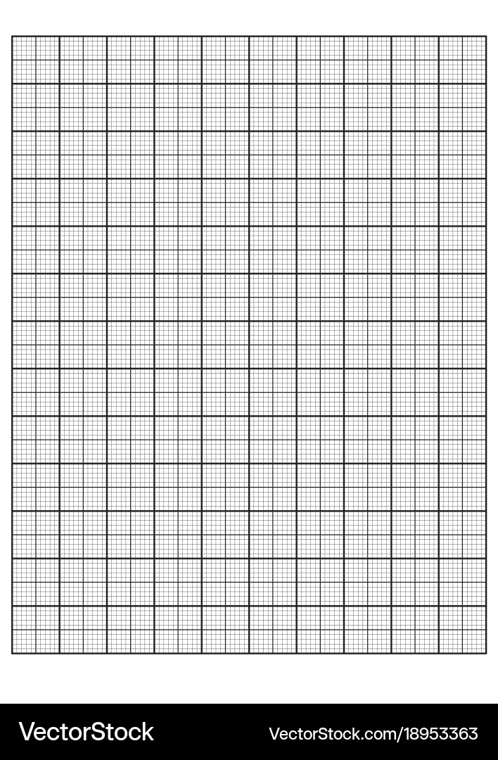 Engineering graph paper printable Royalty Free Vector Image