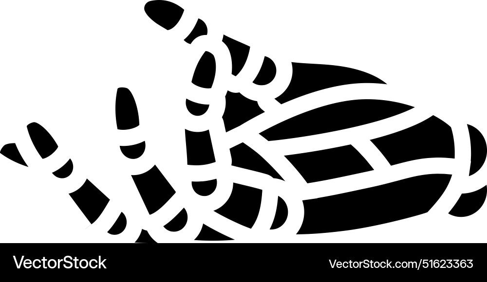 Give robot hand gesture glyph icon Royalty Free Vector Image