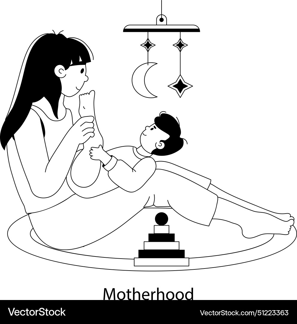 Motherhood Royalty Free Vector Image - VectorStock