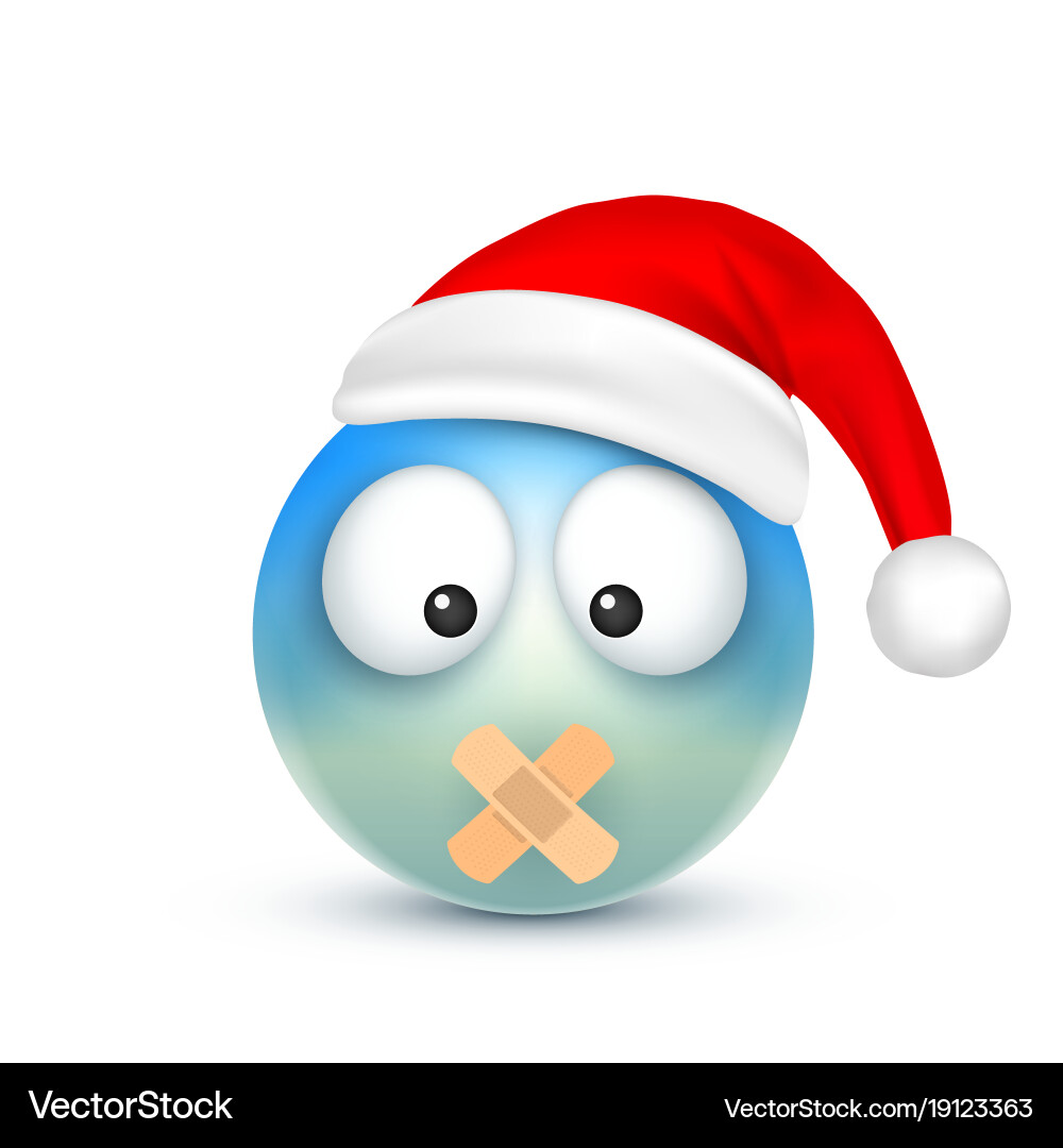 Smileyemoticon blue emoji face with emotions Vector Image