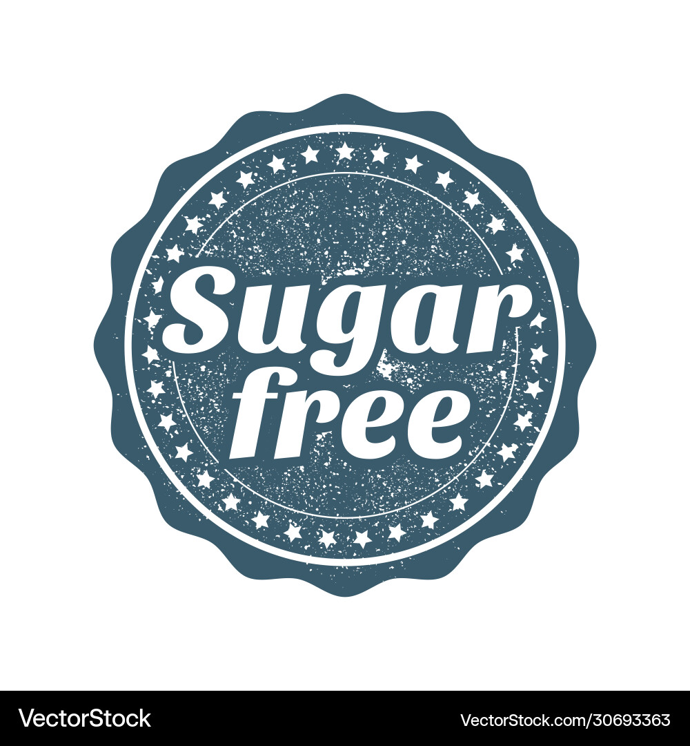 Sugar-Free Badge Stamp Royalty Free Vector Image