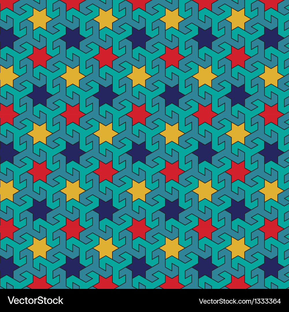 Arabesque seamless pattern Royalty Free Vector Image