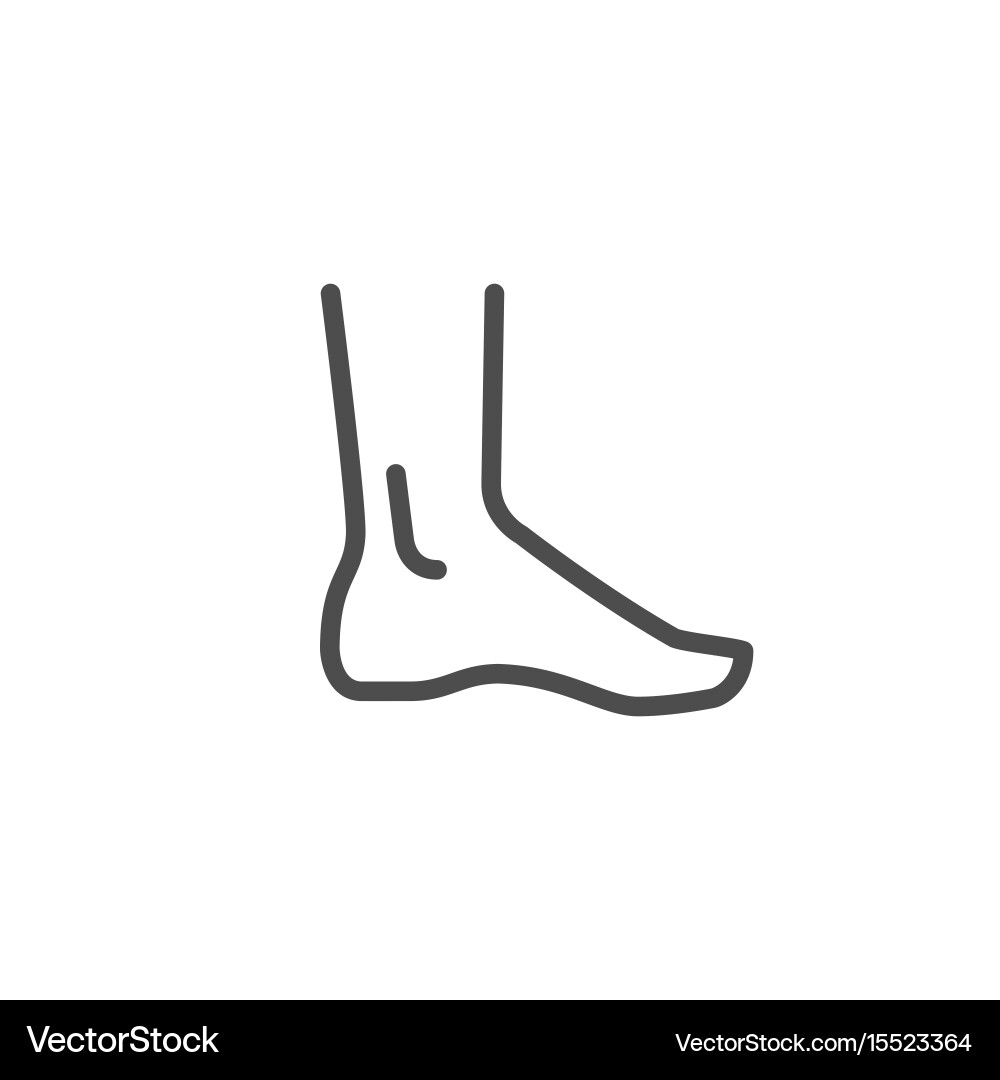 Leg line icon Royalty Free Vector Image - VectorStock