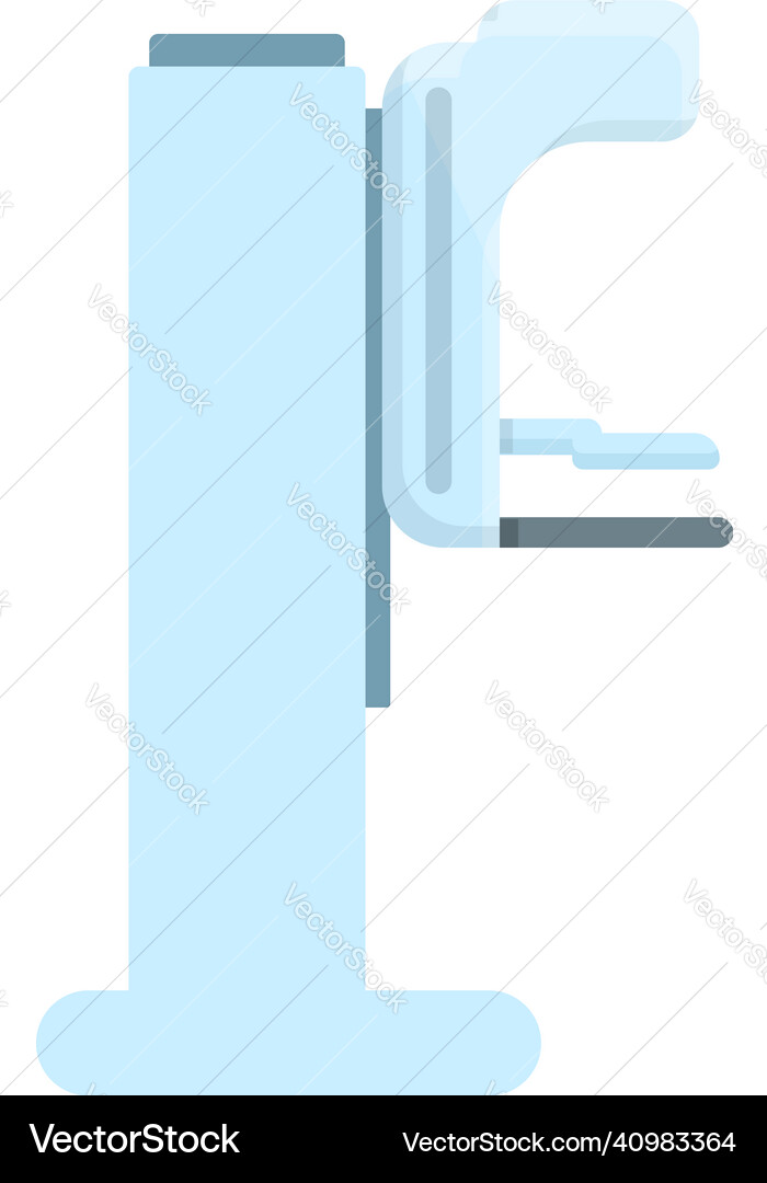 Mammographie Maschine Ikone Cartoon Brust Vektorbild