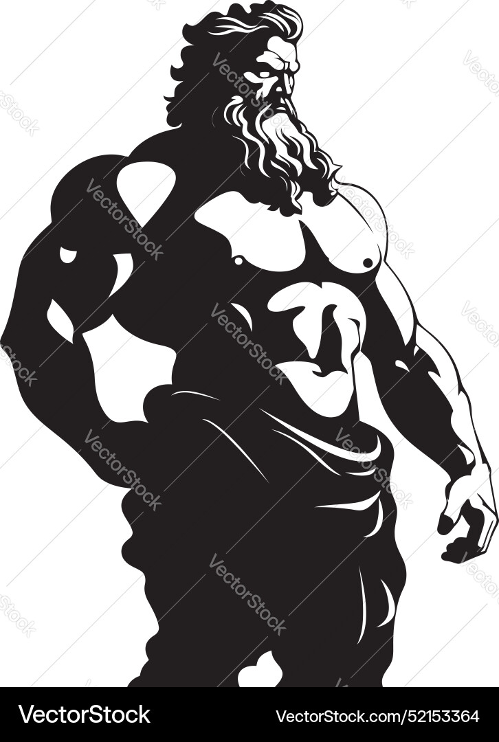 Mythic guardian emblematic icon legendary Vector Image