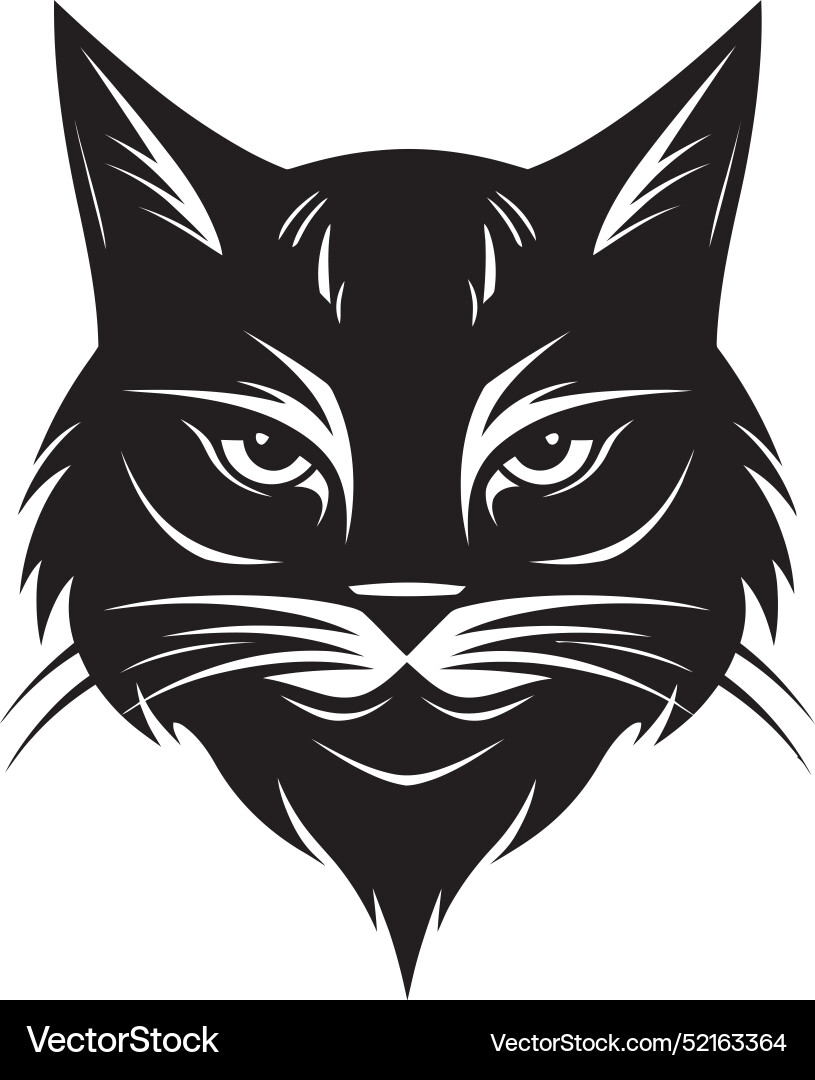 Playful essence of a catintriguing cat Royalty Free Vector