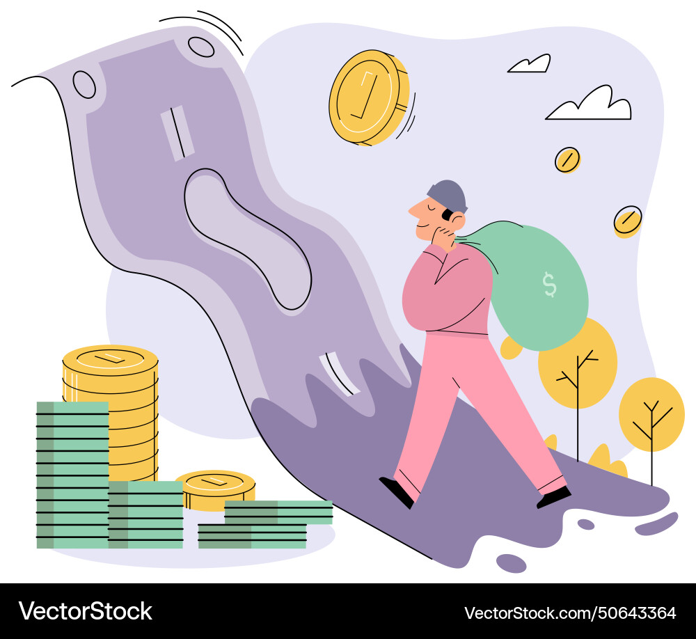 Public finance funding for projects Royalty Free Vector