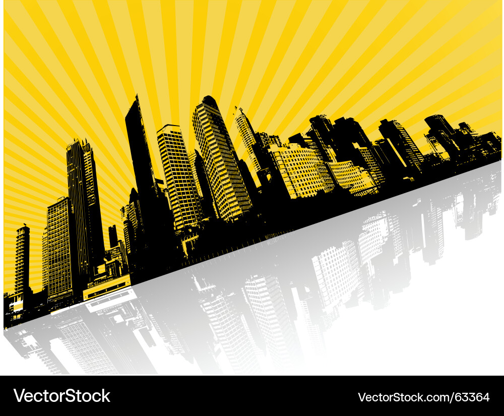 Urban Skyline Royalty Free Vector Image - VectorStock