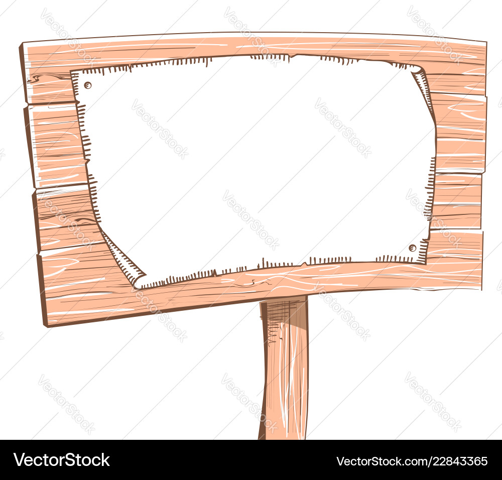 American wooden sign background for text Vector Image