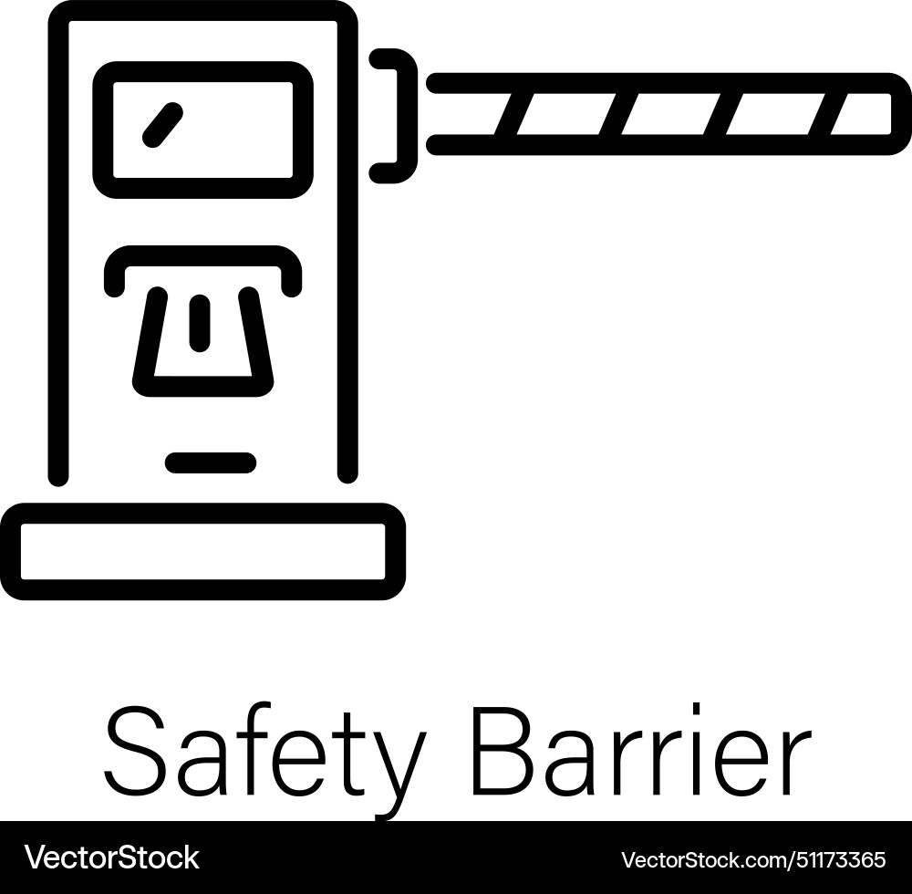 Safety barrier Royalty Free Vector Image - VectorStock