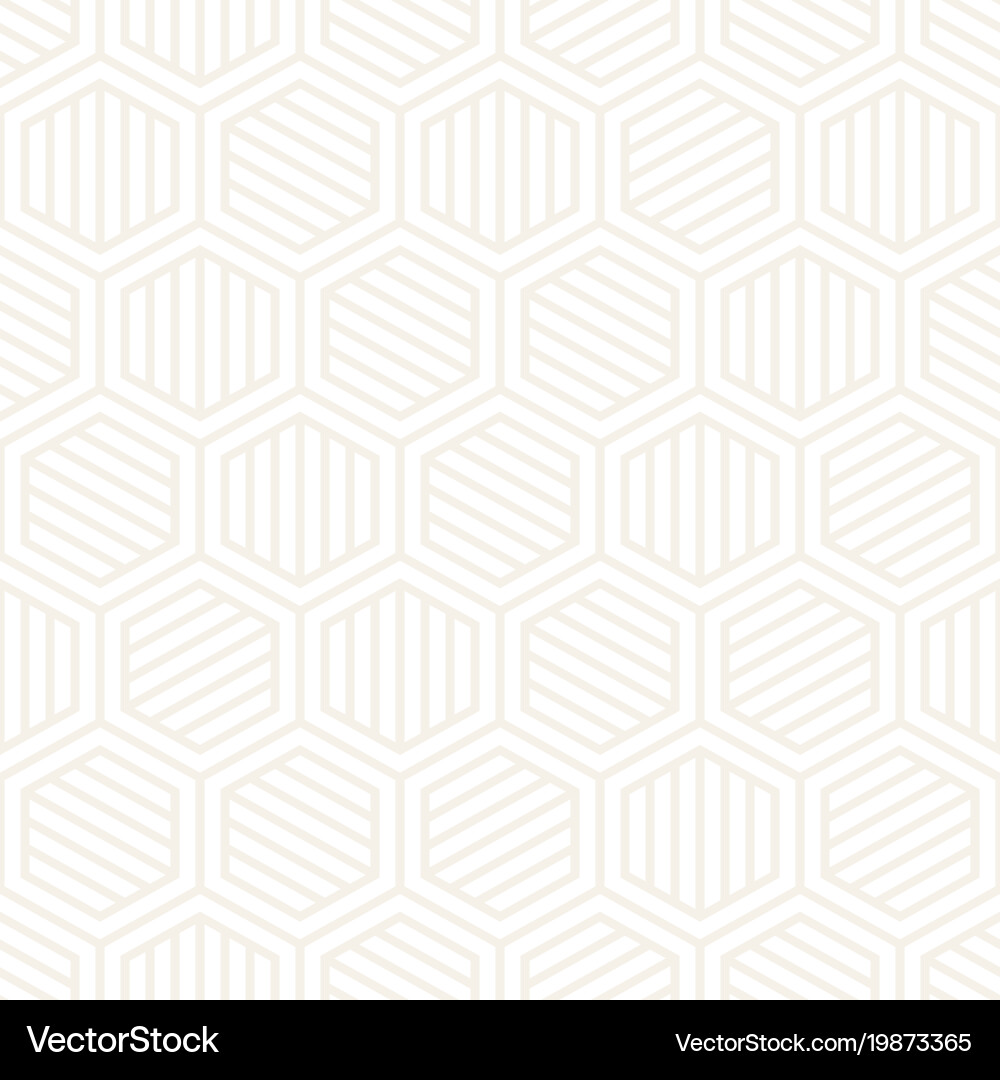 Subtle Hexagon Stripes Pattern Royalty Free Vector Image