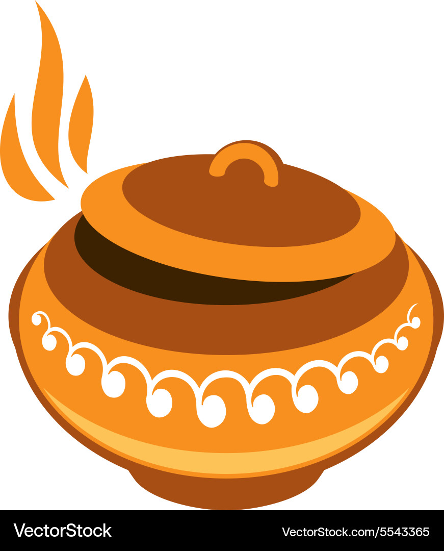 Vintage pot Royalty Free Vector Image - VectorStock