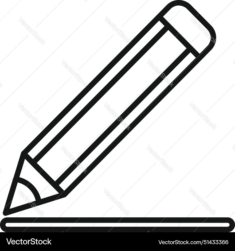A simple pencil icon Royalty Free Vector Image