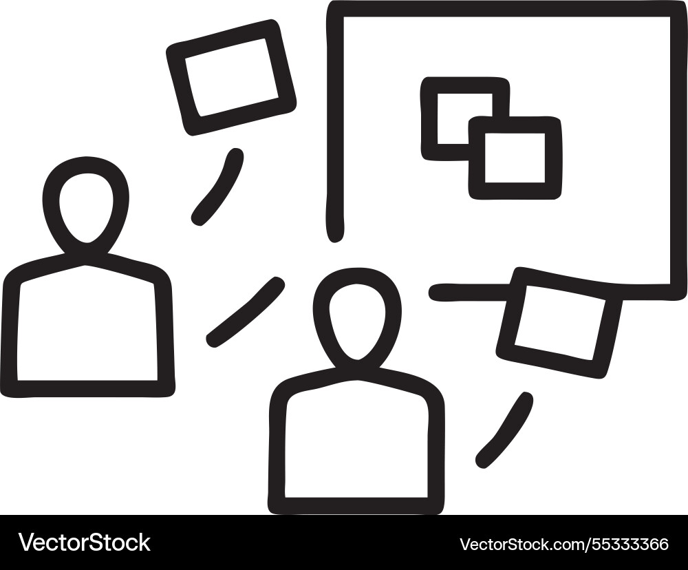 Group business people team meeting Royalty Free Vector Image