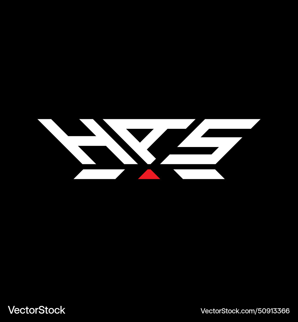 Has letter logo design simple and modern Vector Image