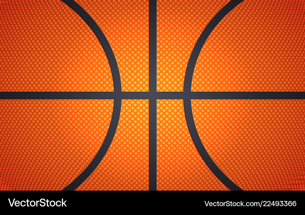 Horizontal ball texture for basketball sport Vector Image