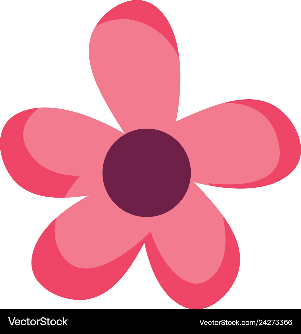 Spring flower style with exotic petals Royalty Free Vector