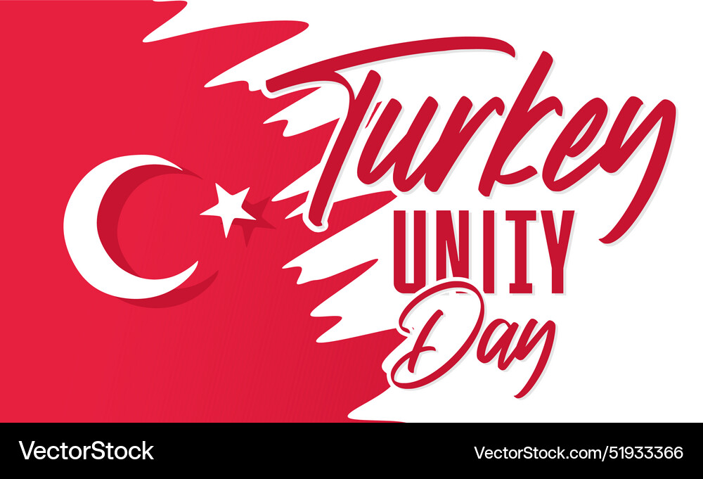 Turkey democracy and national unity day Royalty Free Vector