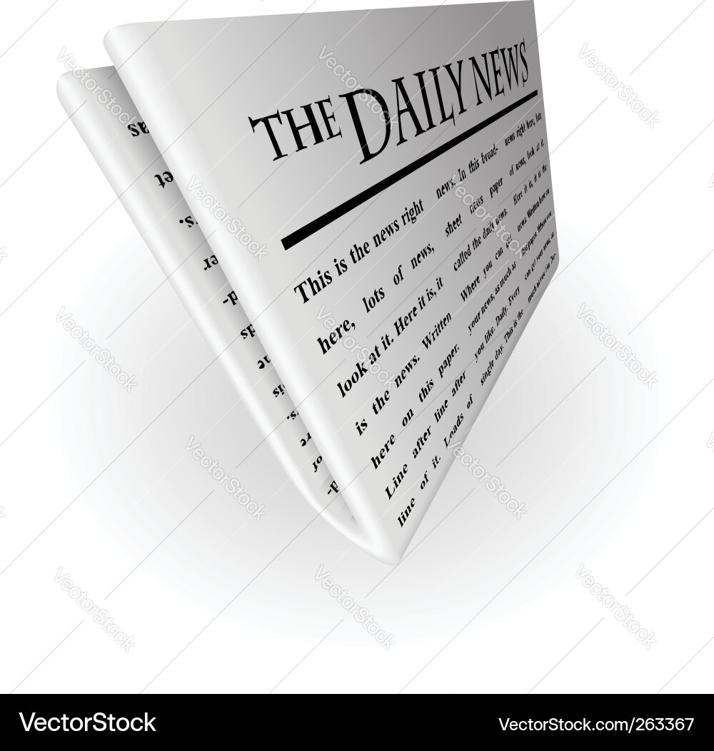 Daily news Royalty Free Vector Image - VectorStock