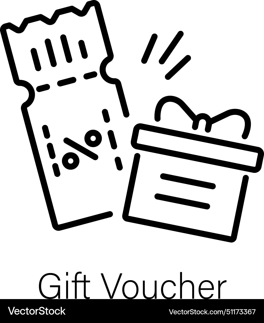 Gift voucher Royalty Free Vector Image - VectorStock