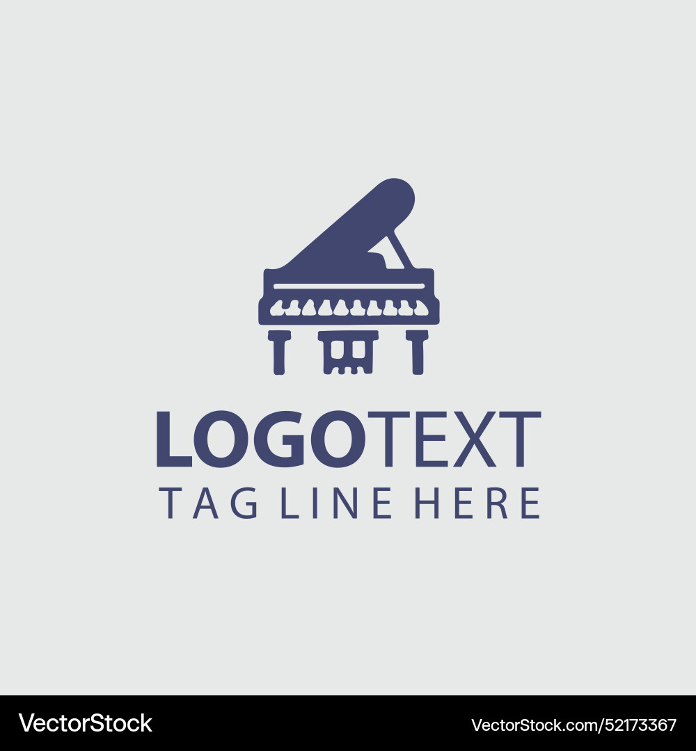 Piano logo Royalty Free Vector Image - VectorStock