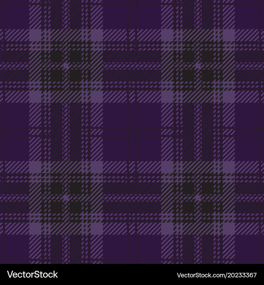 Purple tartan plaid seamless pattern Royalty Free Vector