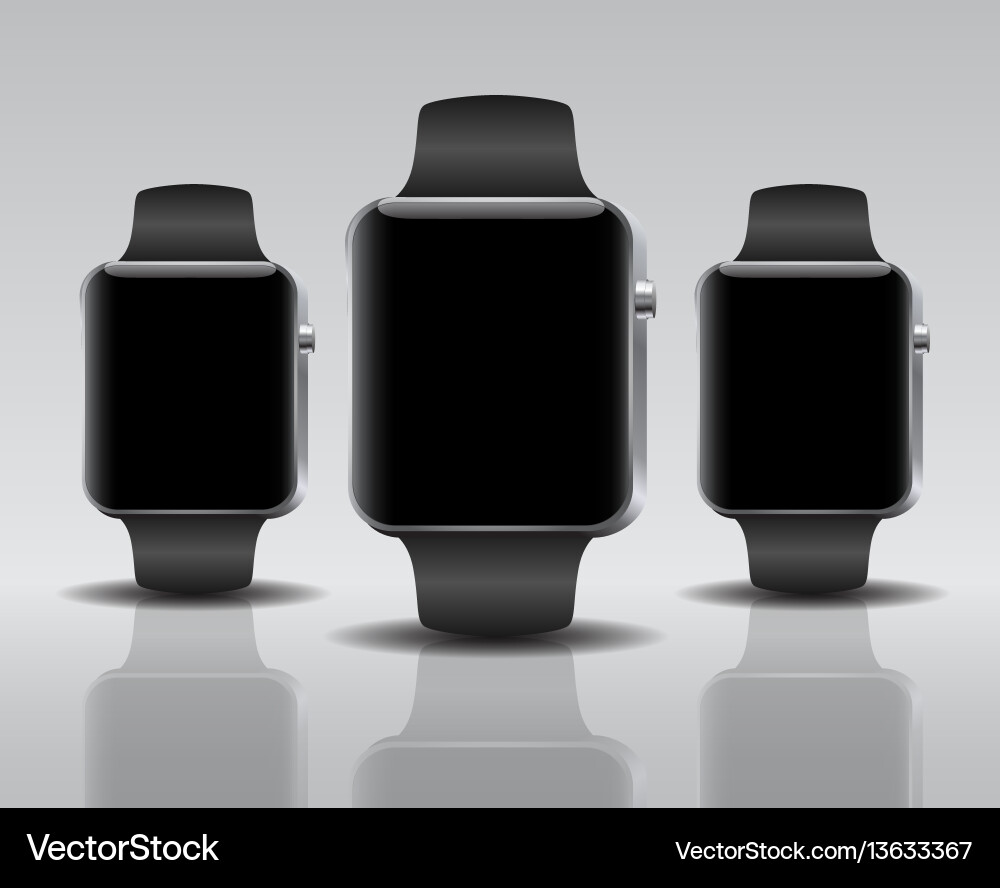 Smart electronic intelligence watch Royalty Free Vector