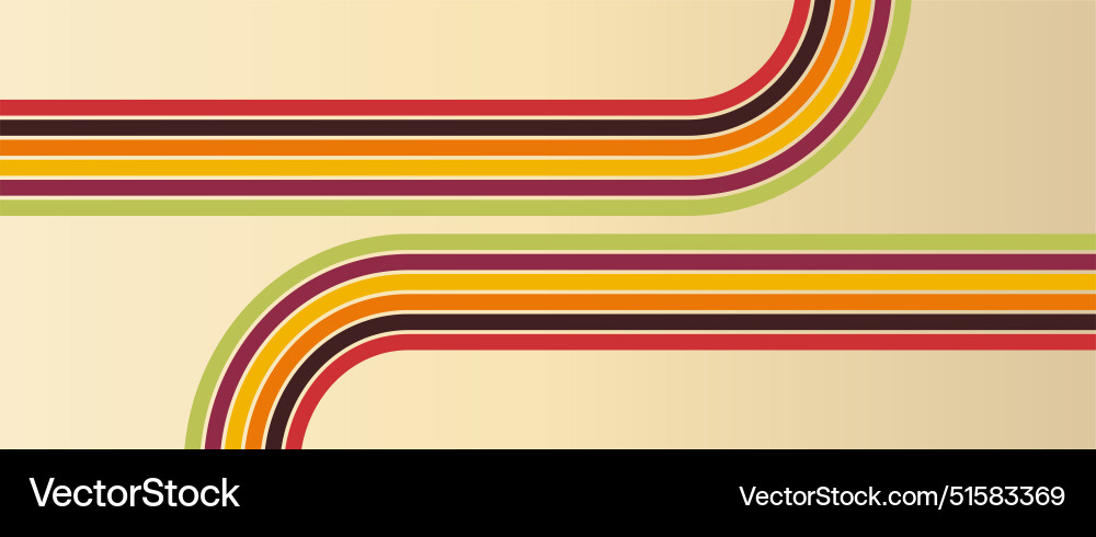 Abstract background of rainbow wavy line designs Vector Image