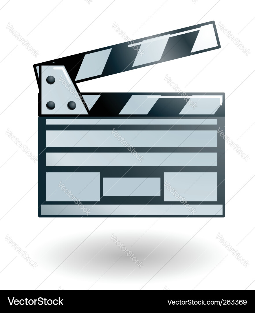 Clapper board Royalty Free Vector Image - VectorStock