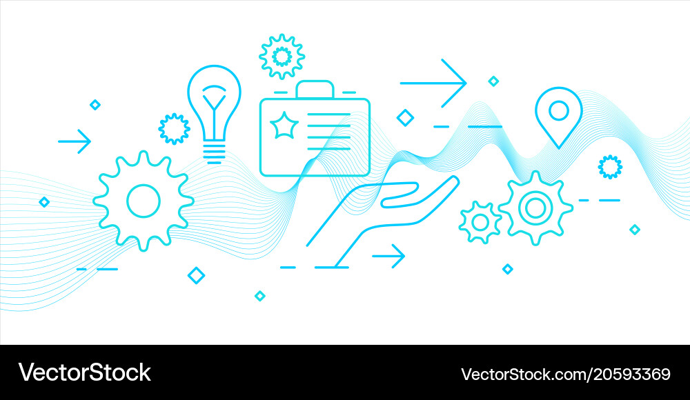 Modern of business analytics Royalty Free Vector Image