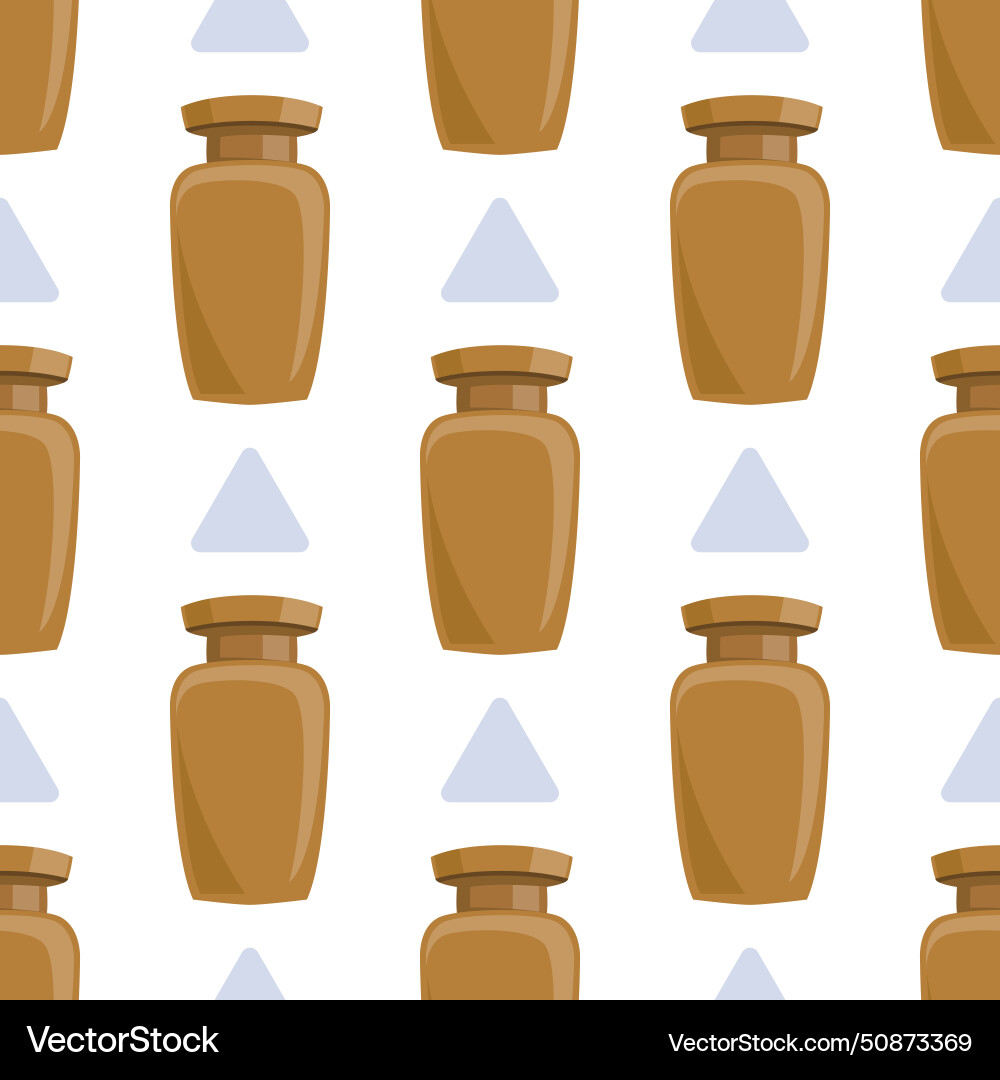 Seamless pattern with antique ancient ceramics Vector Image