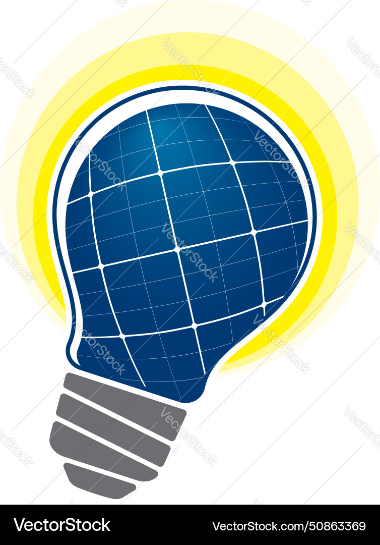 Solar light 02 Royalty Free Vector Image - VectorStock