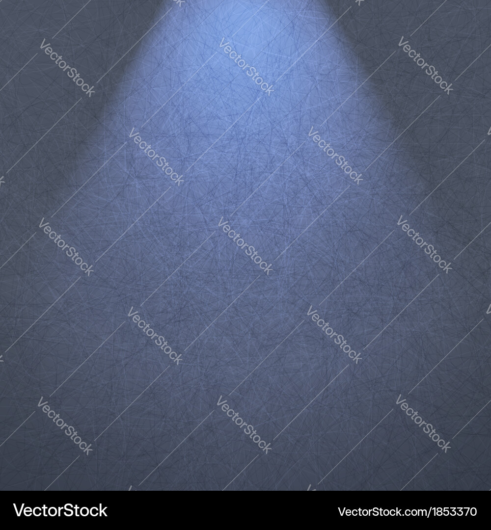 Dark Gray Abstract Background with Blue Spotlight Vector Image