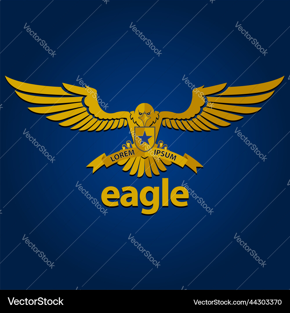 Eagle emblem Royalty Free Vector Image - VectorStock