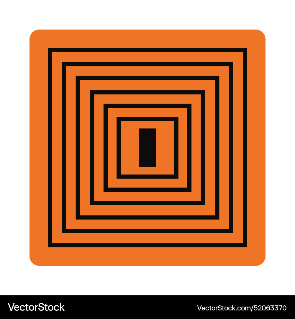 Geometric figures rectangles in line art on Vector Image