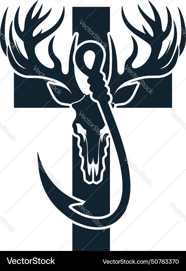 Hunt fish faith file Royalty Free Vector Image