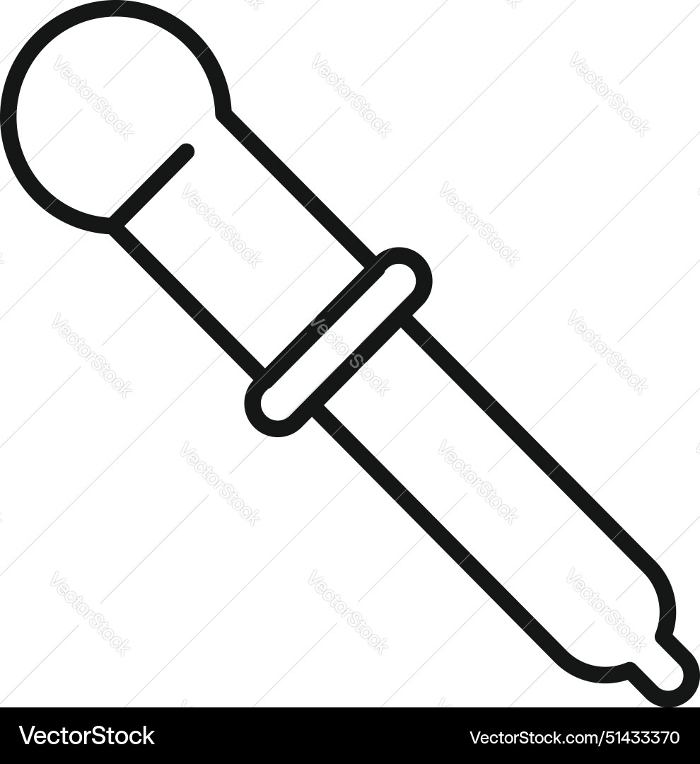 Isolated dropper icon line art Royalty Free Vector Image