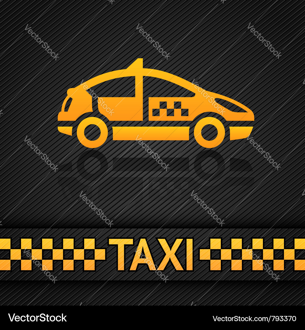 Racing background template taxi cab backdrop Vector Image