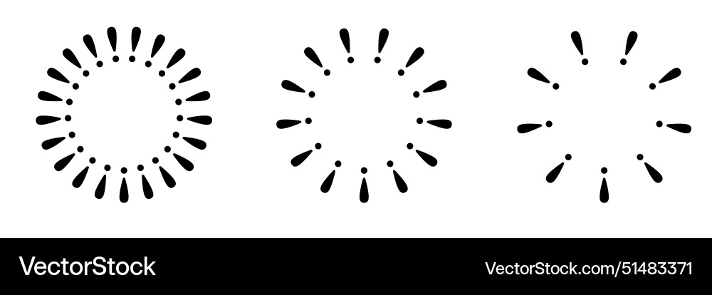 Exclamation mark circle frameattention round Vector Image