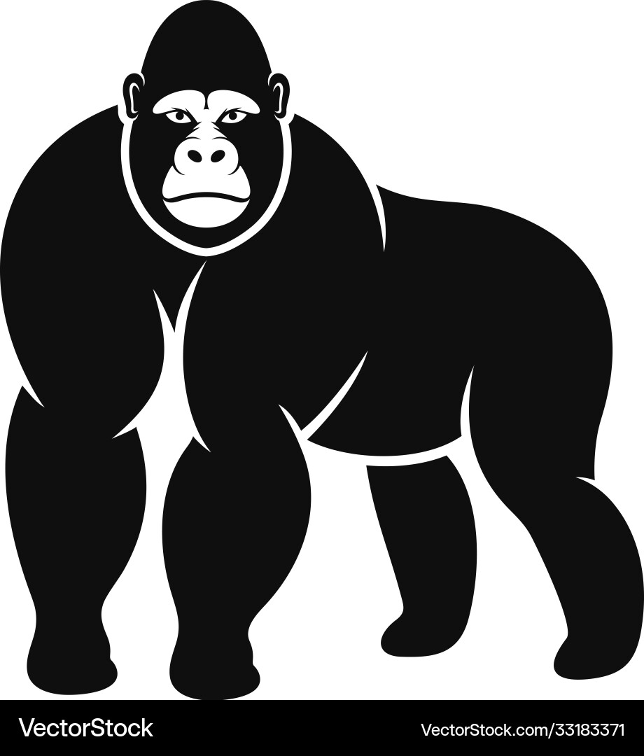 Gorilla Royalty Free Vector Image - VectorStock