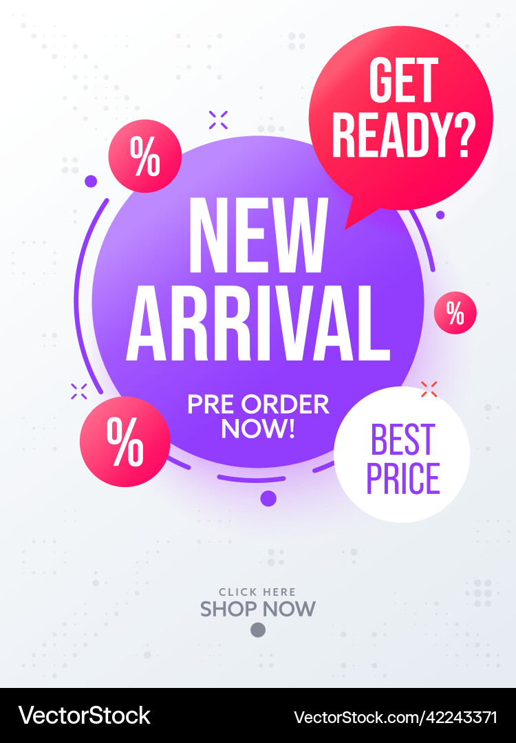 New arrival promotion pre order now with best Vector Image