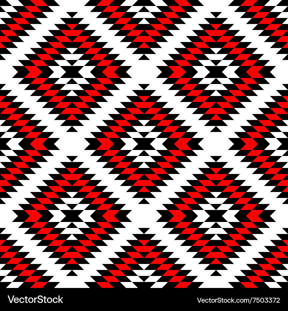 Black and White Aztec Pattern Royalty Free Vector Image