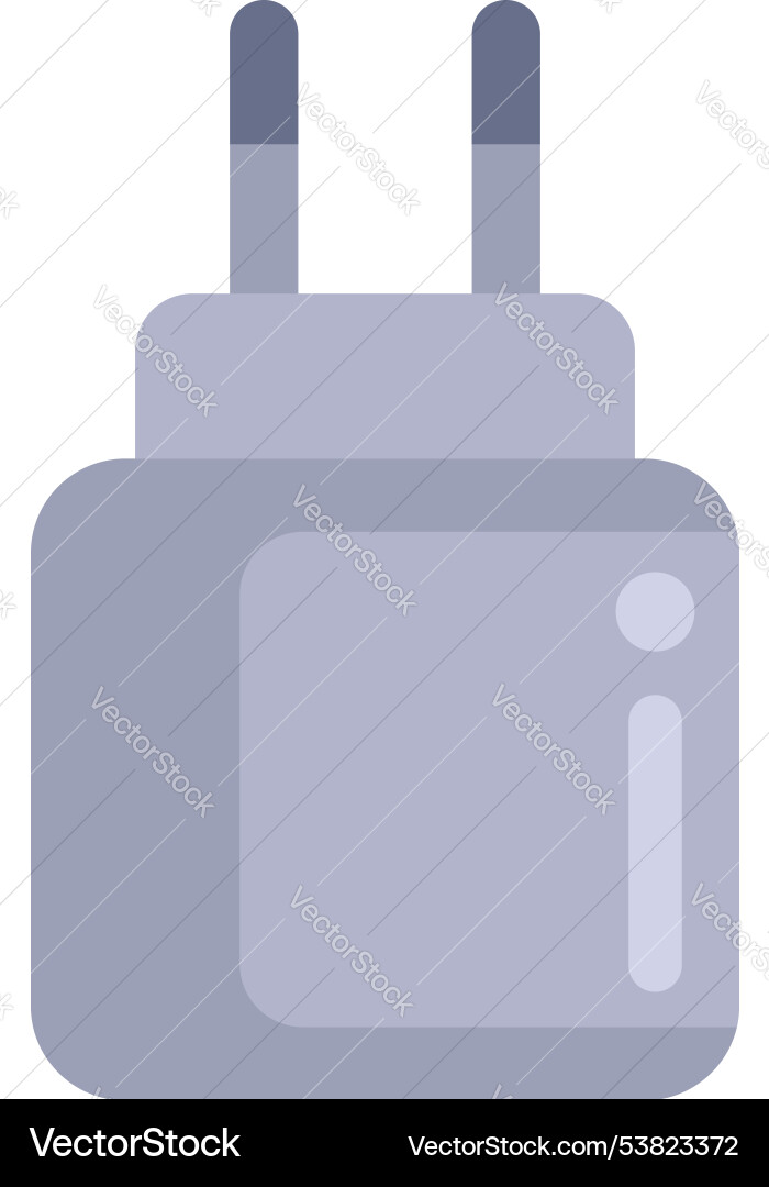 Electrical charger supplying power to electronic Vector Image