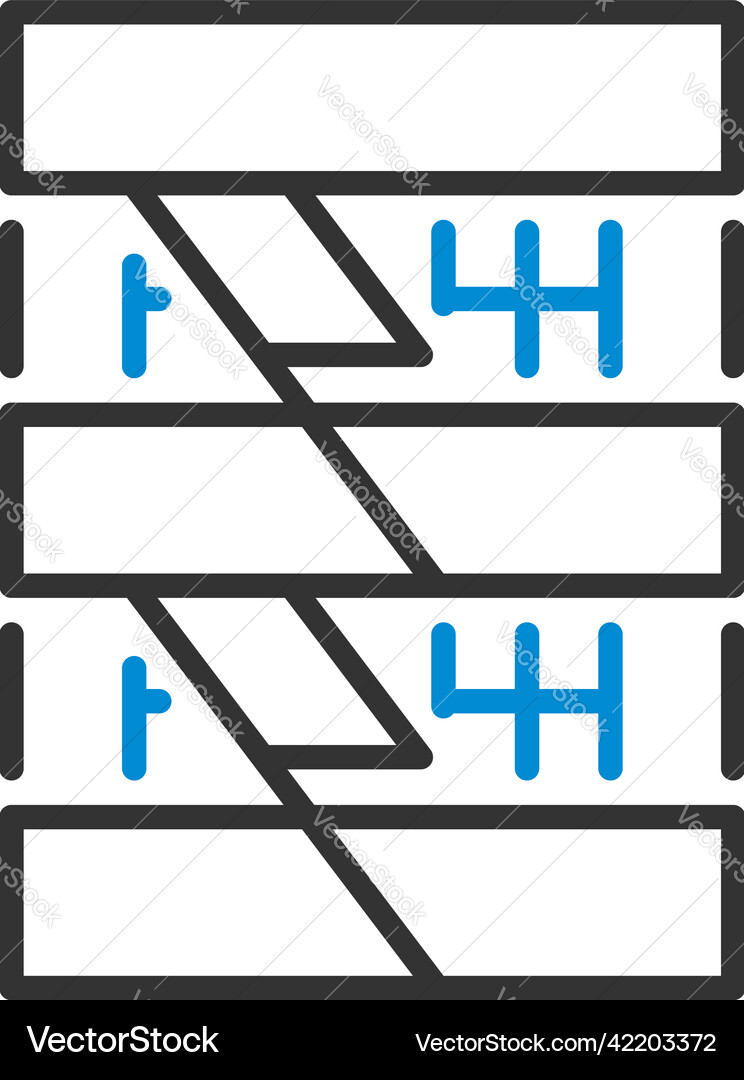 Emergency fire ladder icon Royalty Free Vector Image