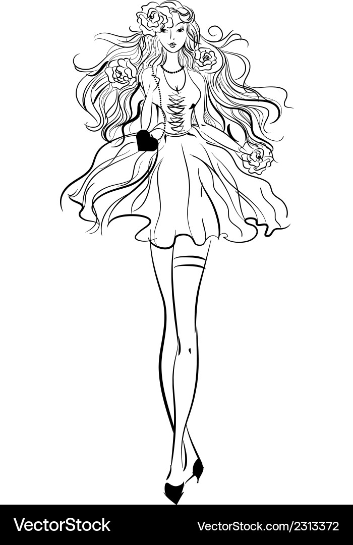 Girl Royalty Free Vector Image - VectorStock