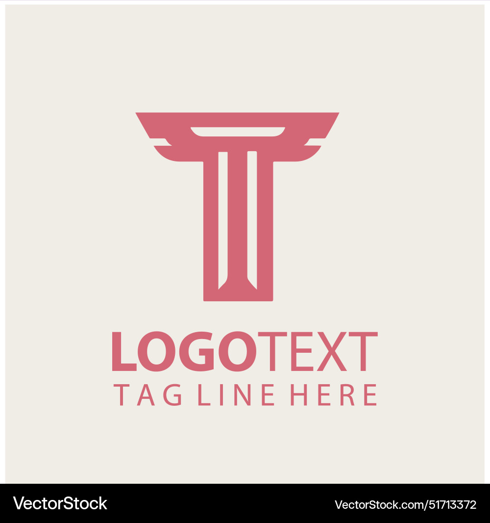 Letter t logo Royalty Free Vector Image - VectorStock