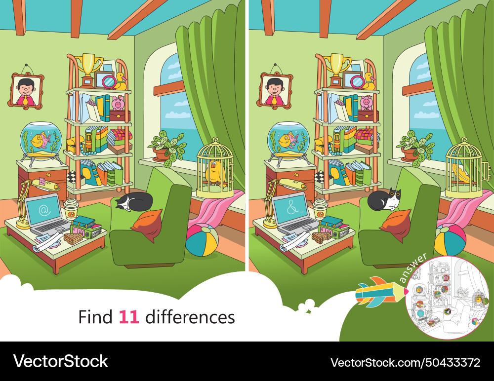 Room 1 Royalty Free Vector Image - VectorStock