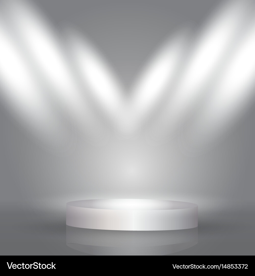 Spotlight display background Royalty Free Vector Image