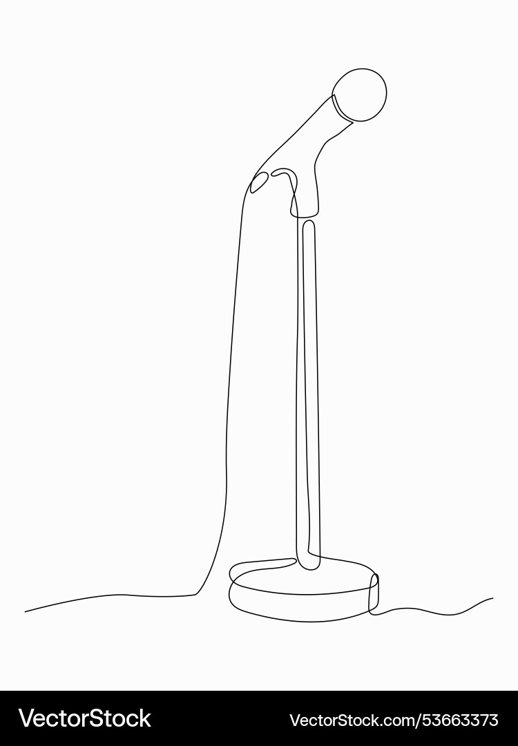 A microphone Royalty Free Vector Image - VectorStock