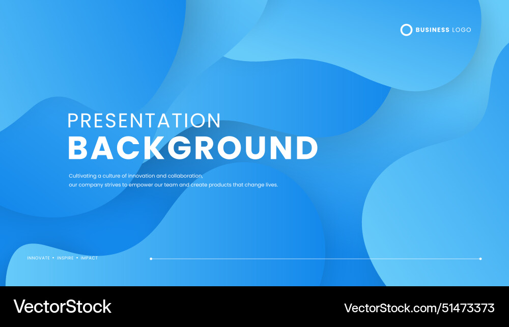 Blue simple abstract background with waves Vector Image